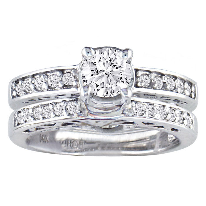 .55ct Diamond Bridal Set, White Gold | Shiny Jewels